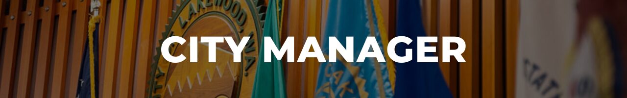City Manager - City of Lakewood